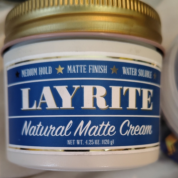 Layrite | Bath & Body | Natural Matte Cream Blue And Gold | Poshmark